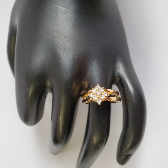 Vintage | Jewelry | See Video Gold Reversible Flip Gemstone Ring | Poshmark